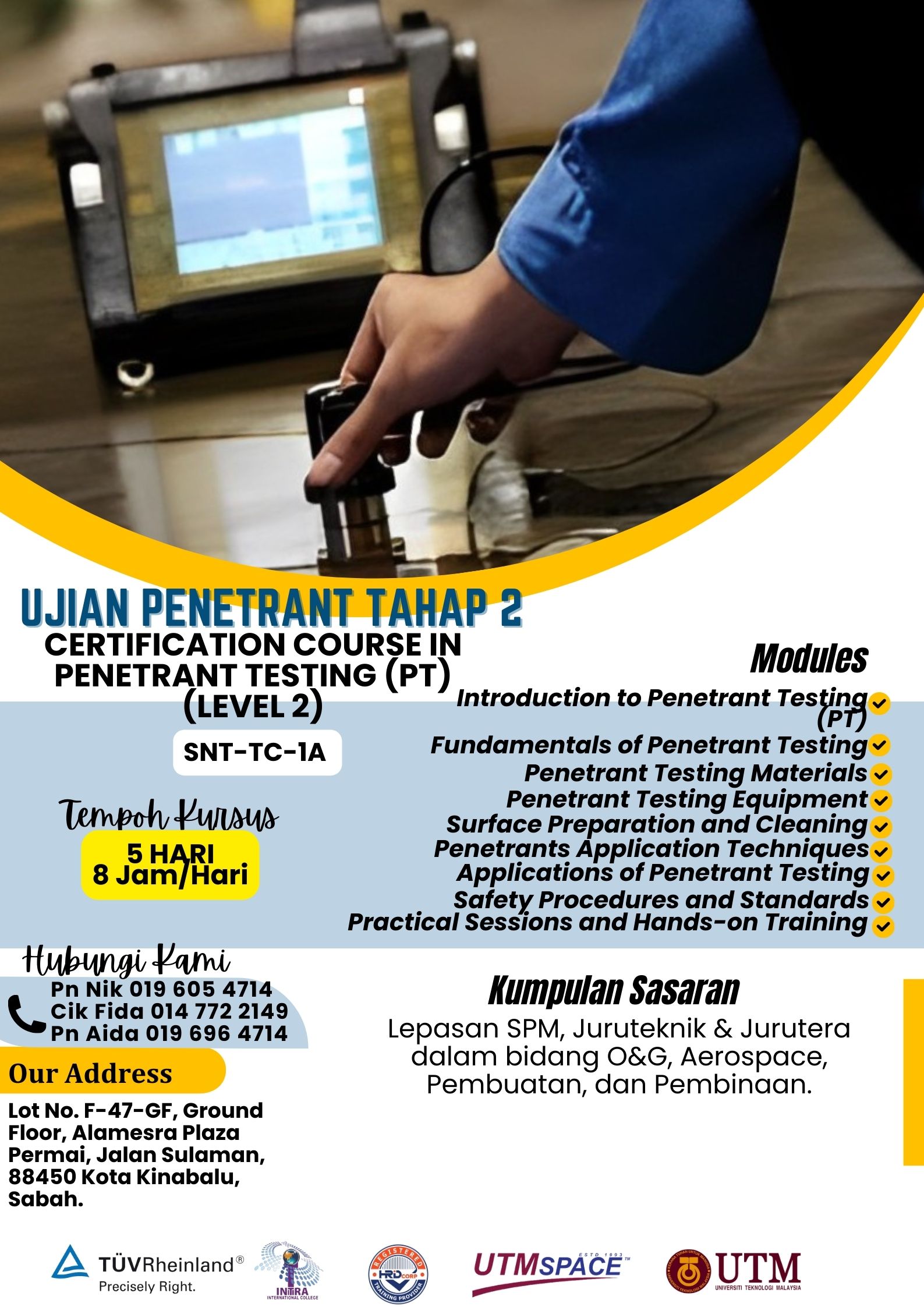 Non-Destructive Testing (NDT) Program – Intra International College